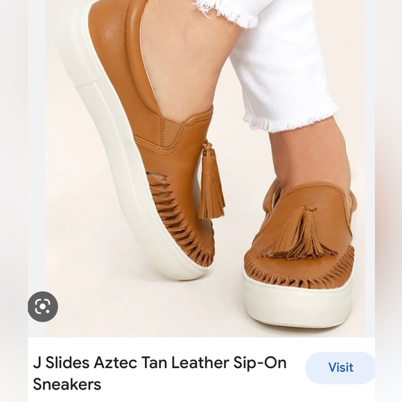 J Slides | Shoes | J Slides Aztec Tan Leather Slip On Shoes | Poshmark